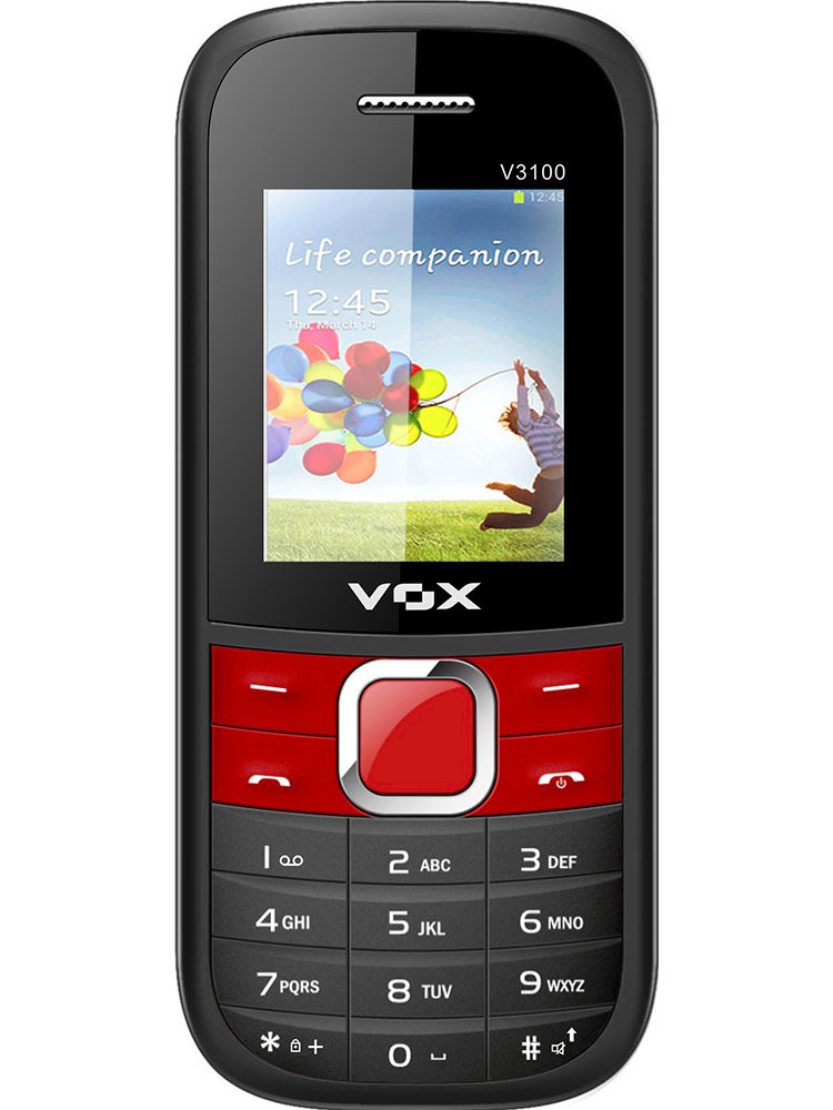 Buy VOX V3100 Triple SIM Multimedia Mobile - Black & Red Online at Best ...